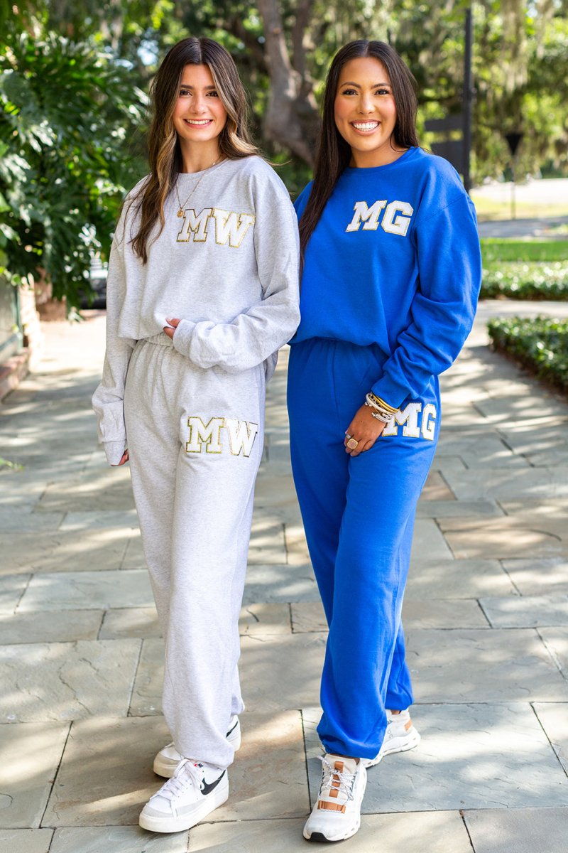Initialed Letter Patch Sweat Set – United Monograms