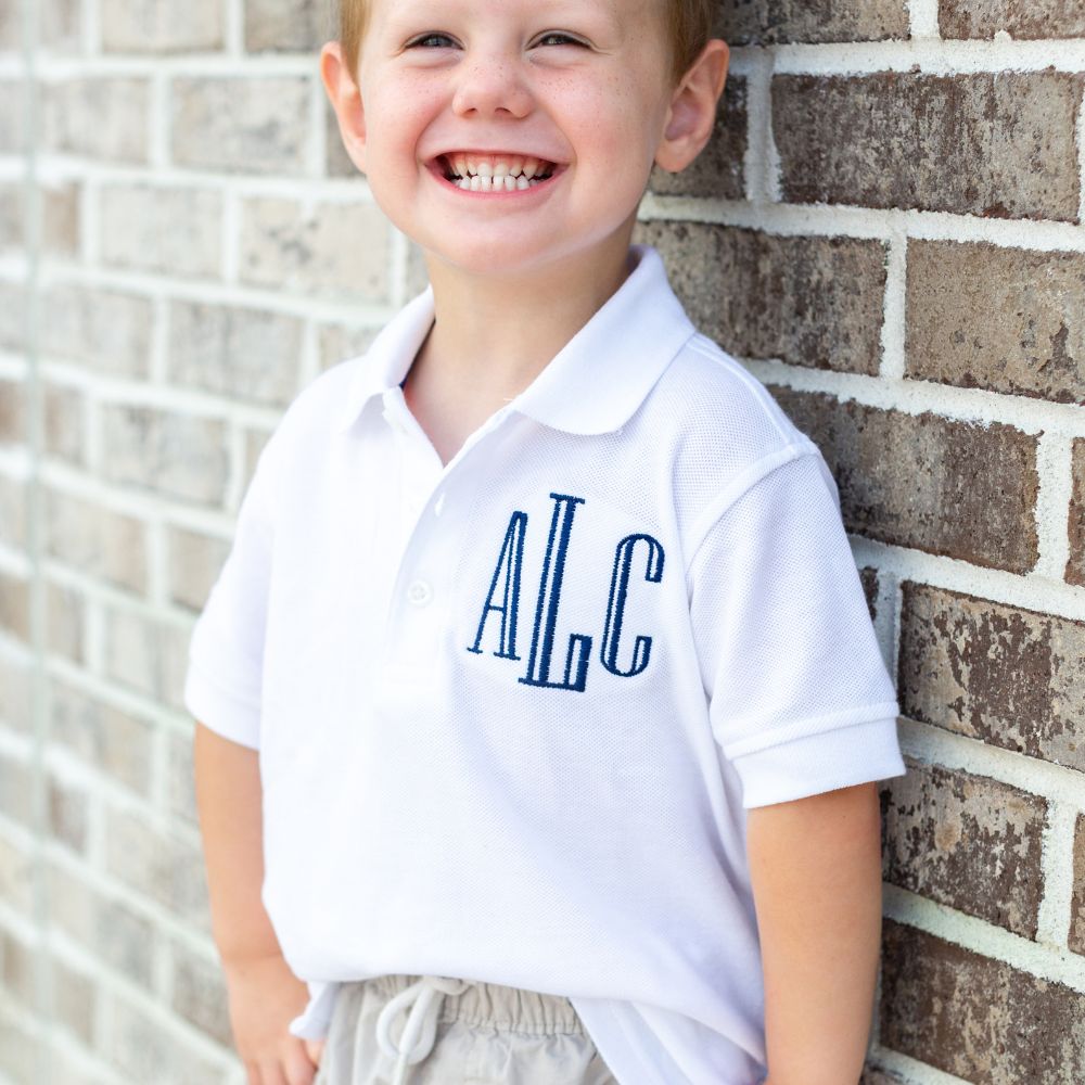 Kids Monogrammed Polo – United Monograms