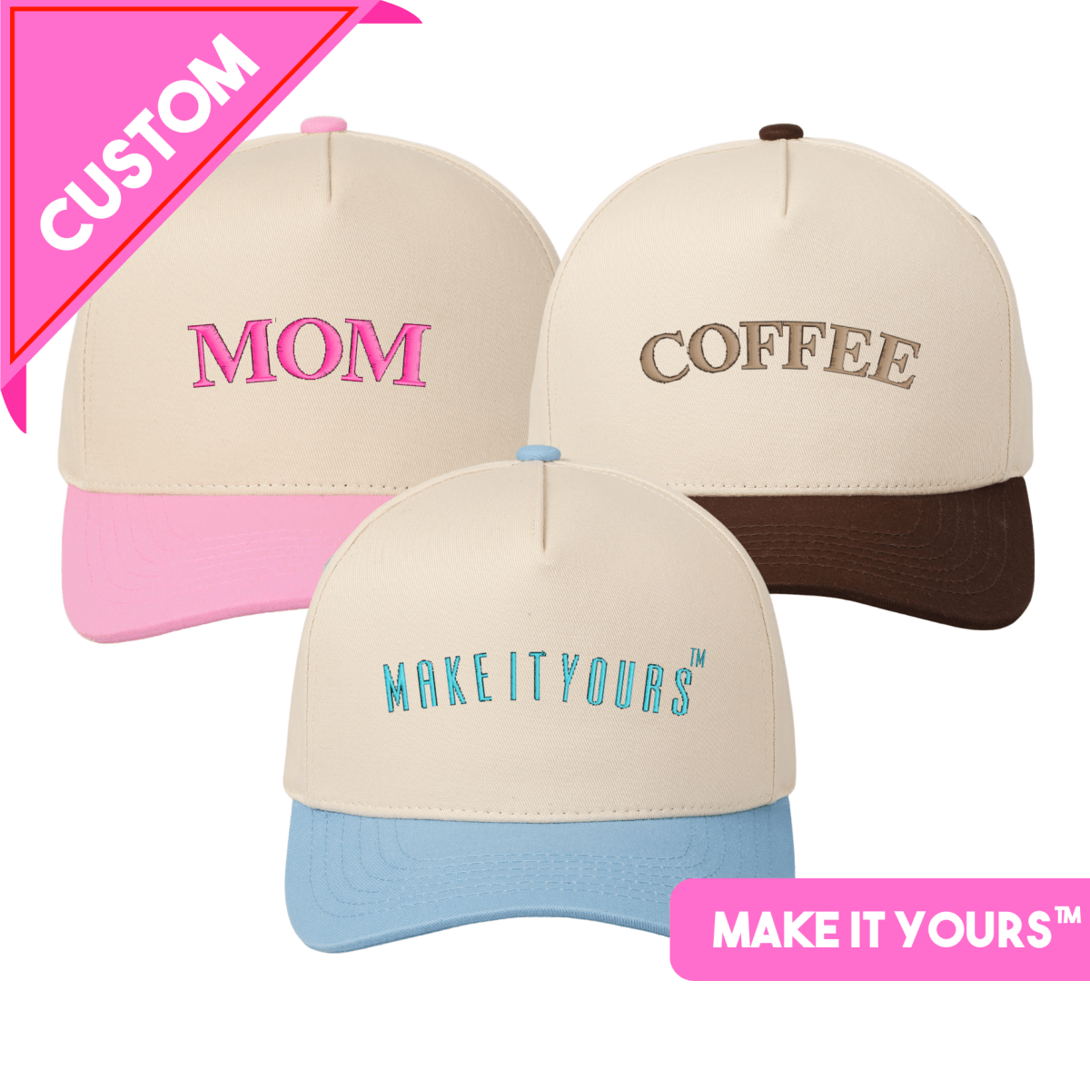 Make It Yours™ Snapback Trucker Hat – United Monograms