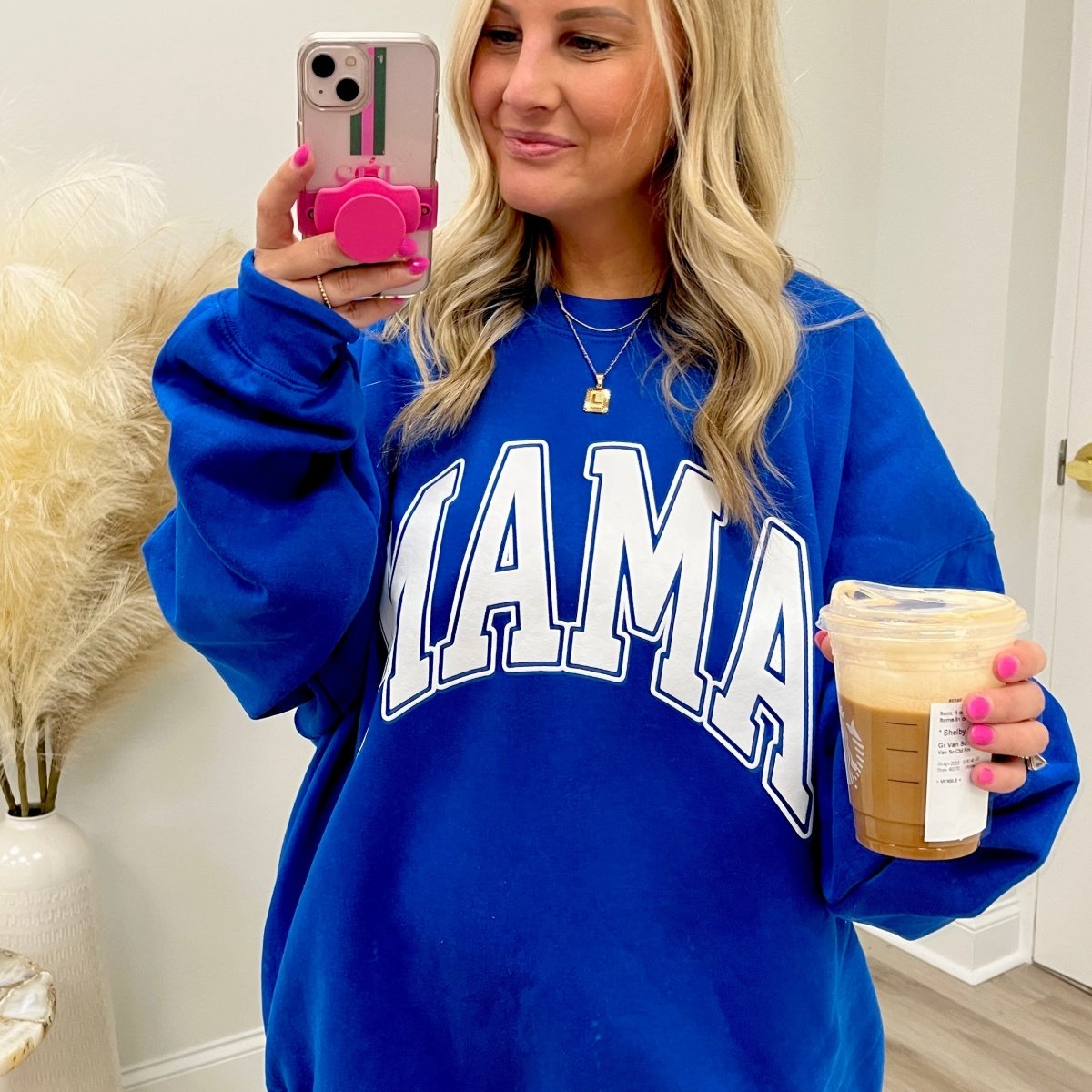'Mama' PUFF Crewneck Sweatshirt – United Monograms