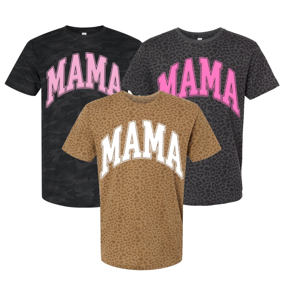 PUFF 'Mama' Leopard Pattern T-Shirt – United Monograms