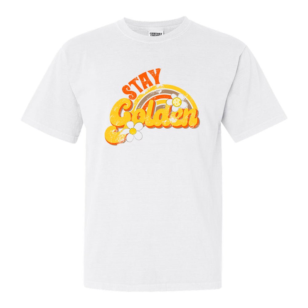 Monogrammed 'Stay Golden' T-Shirt – United Monograms