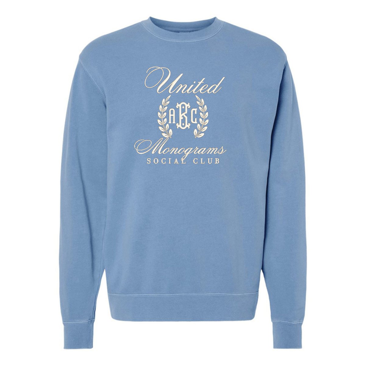 Monogrammed 'UM Social Club' Cozy Crew – United Monograms