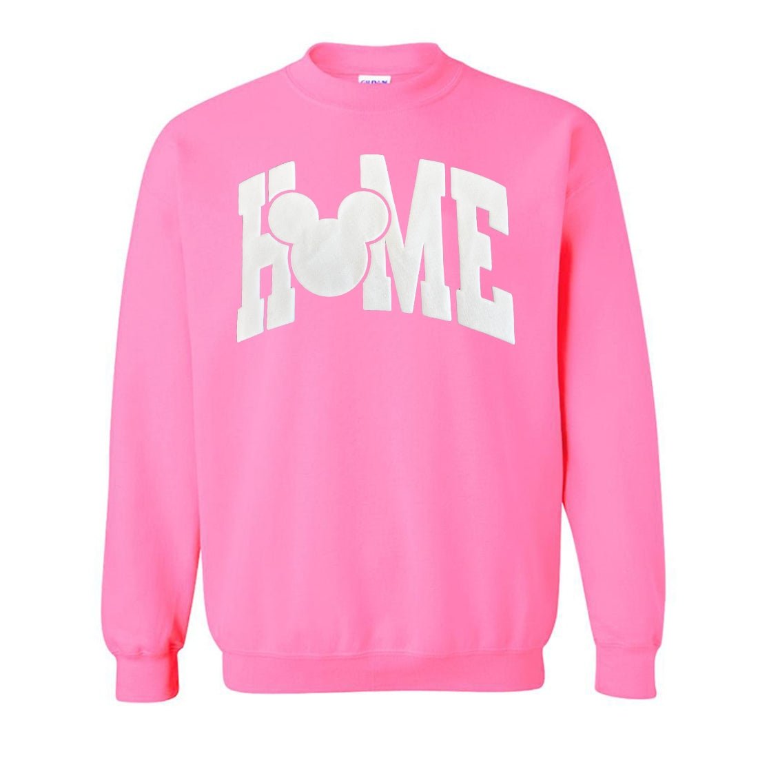 PUFF 'Disney is HOME' Neon Sweatshirt – United Monograms
