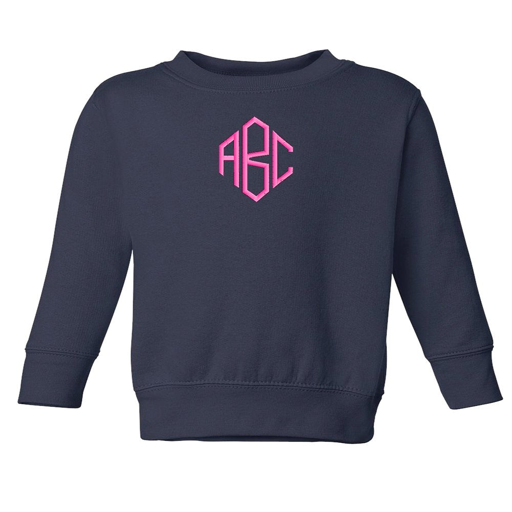 Toddler Monogrammed Crewneck Sweatshirt – United Monograms