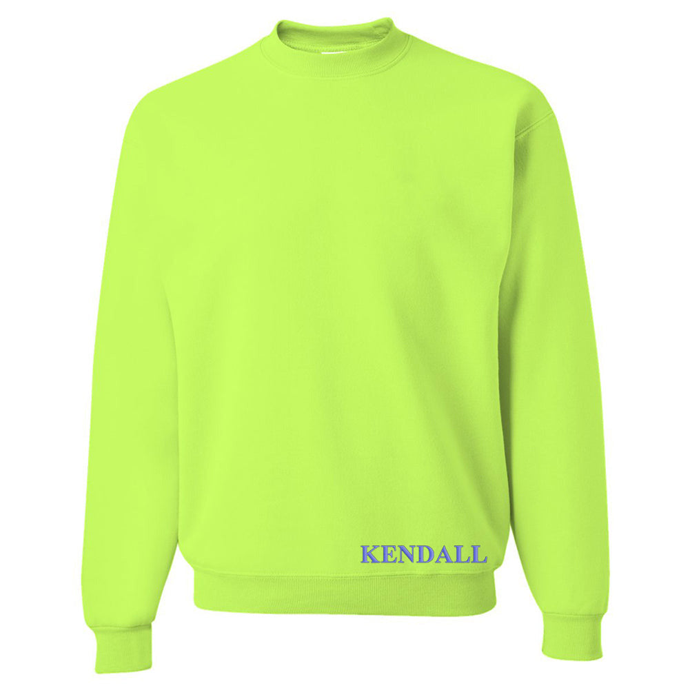 Make it Yours™ Neon Crewneck Sweatshirt – United Monograms