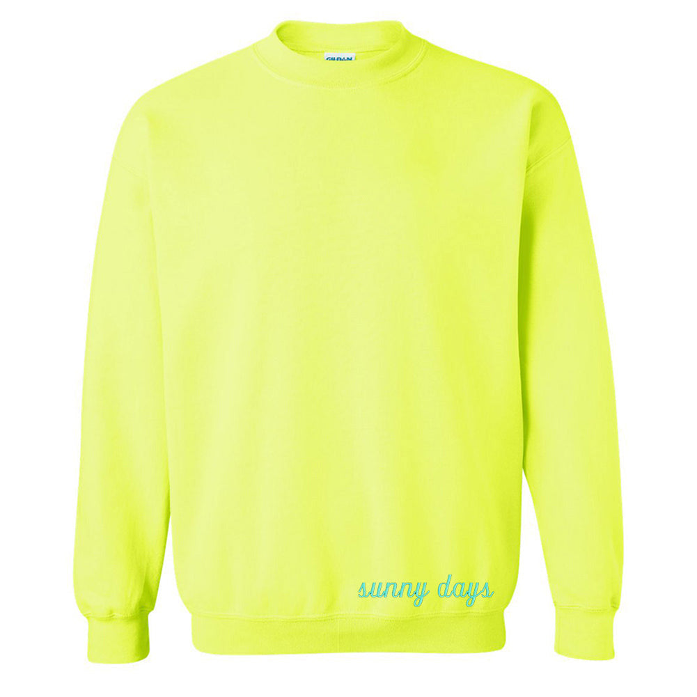 Make it Yours™ Neon Crewneck Sweatshirt – United Monograms